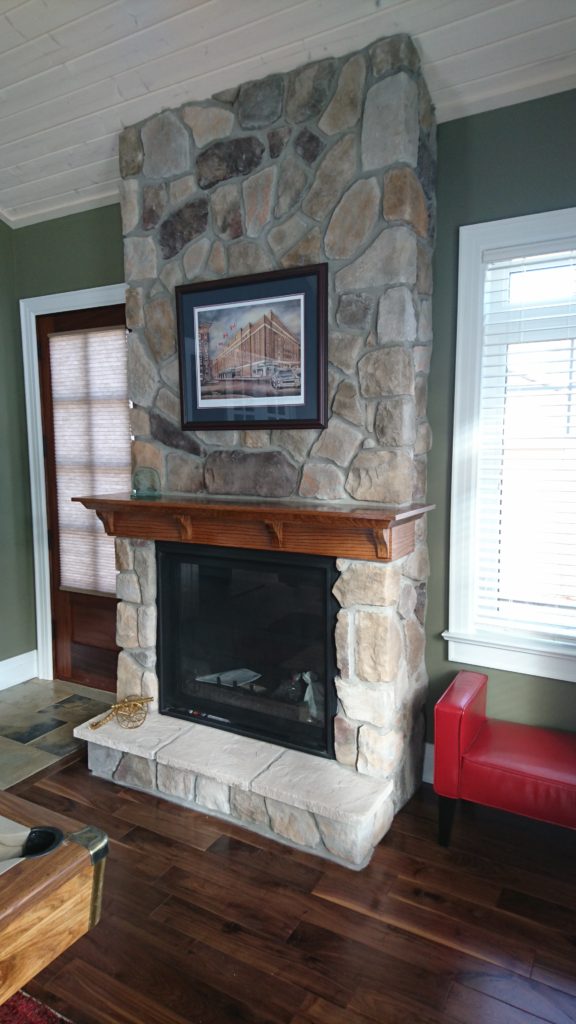 Aspen cultured stone on a new build in the Barrie area Aspen cultured stone on a new build in the Barrie area